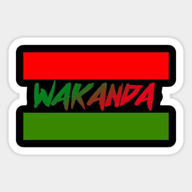 Wakandan Flag - Black Panther - Sticker | TeePublic